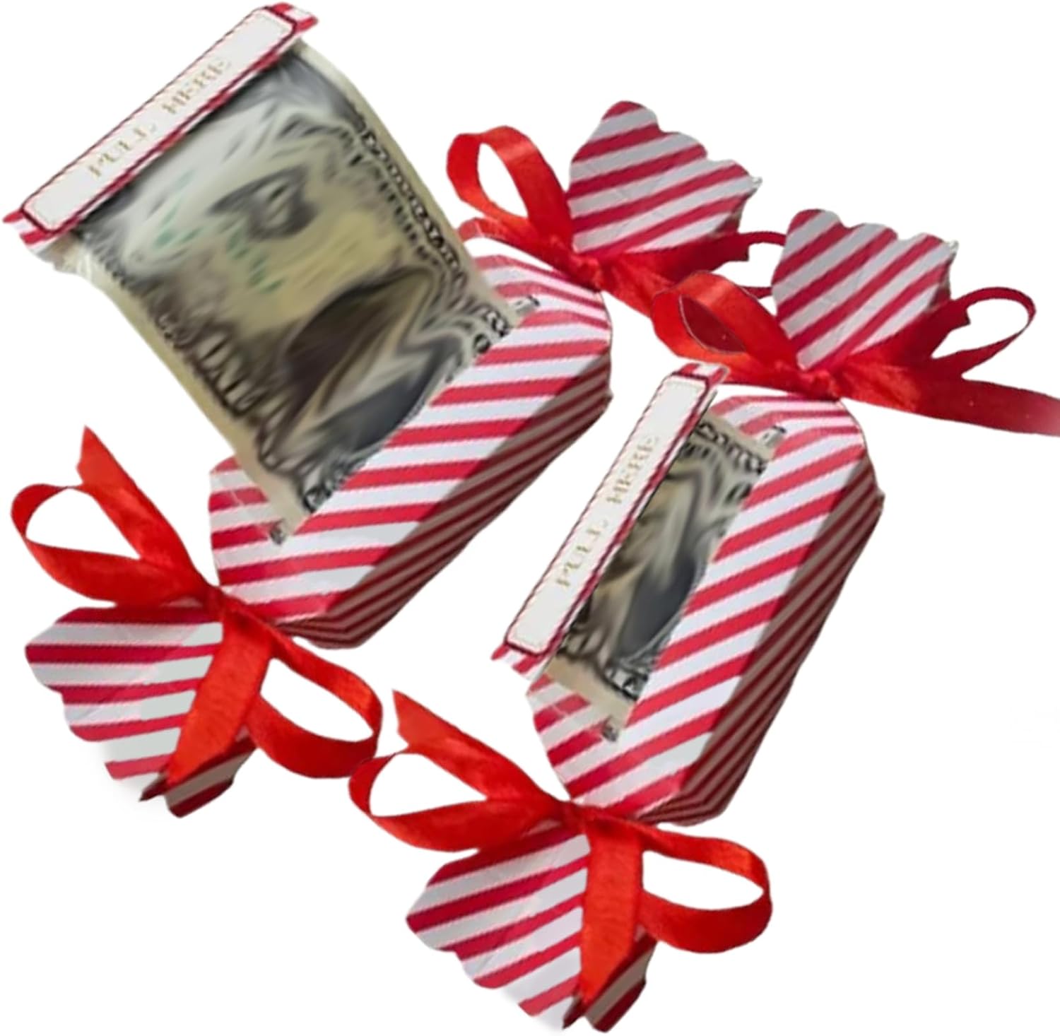 2Pcs Christmas Money Holders for Cash, 8 x 3 x 2" Candy Inspired ...