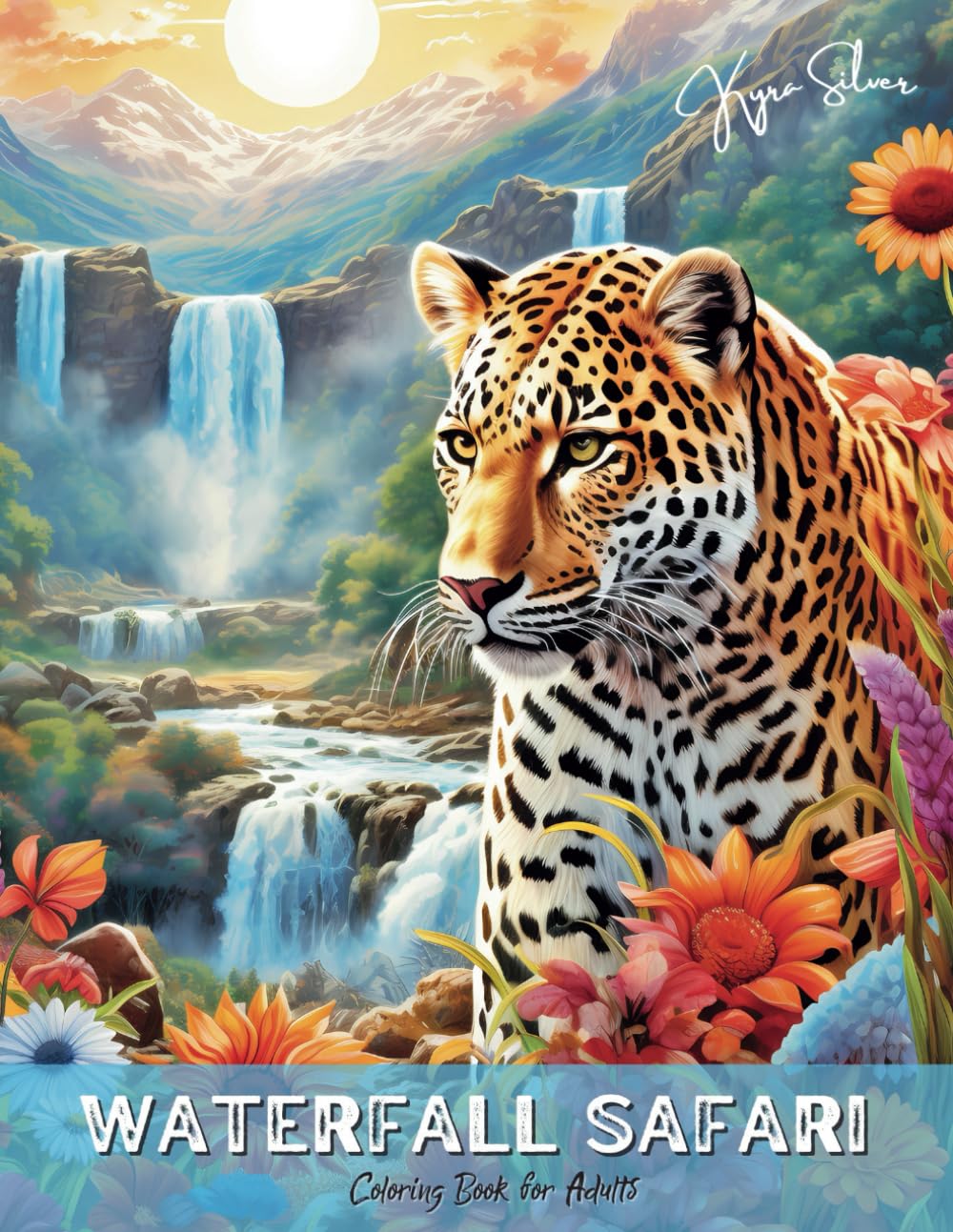 Amazon.com: Waterfall Safari - Coloring Book For Adults: Stress Relief ...