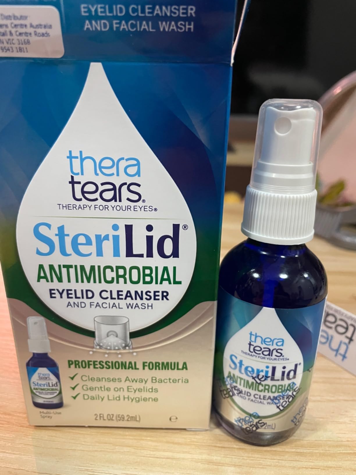 Thera Tears Sterilid Antimicrobial Eyelid Cleanser & Face Wash, 2 Oz ...