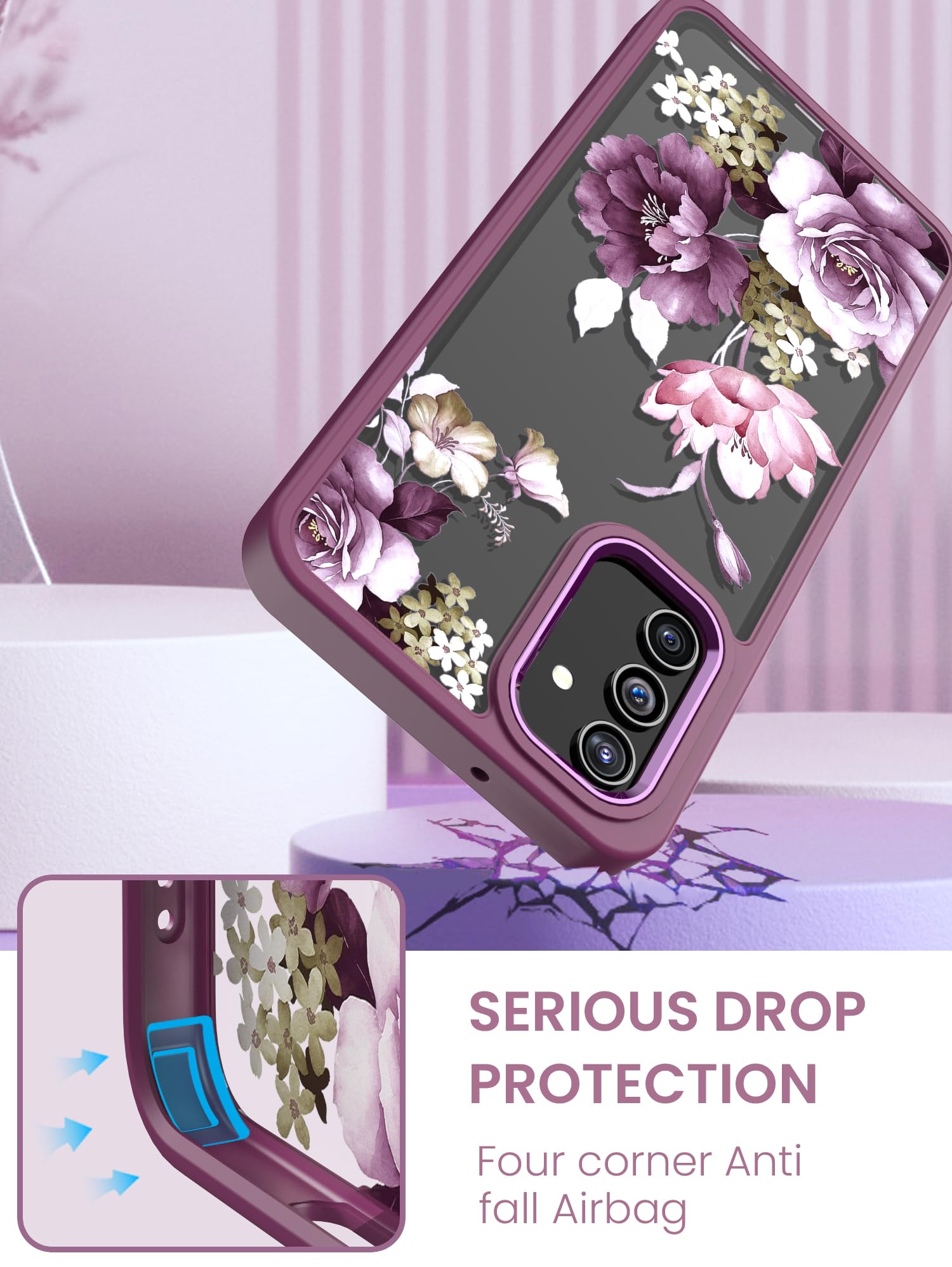 Dretal for Samsung A13 5G Case, Galaxy A13 5G Case + Tempered Glass Screen Protector,Military ...