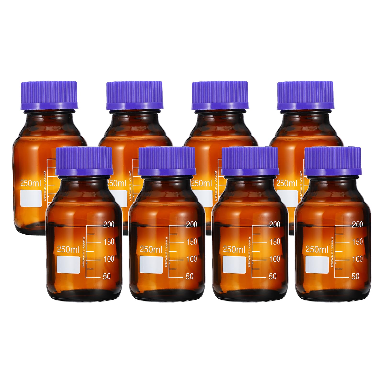 Amazon.com: PATIKIL 8 Pack Reagent Media Storage Bottles, 250ml ...