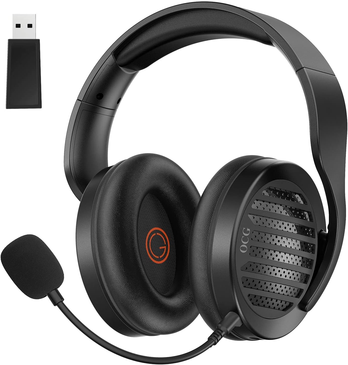 Amazon.com: OCG Gaming Headset Dual Wireless Lossless 2.4G Bluetooth ...