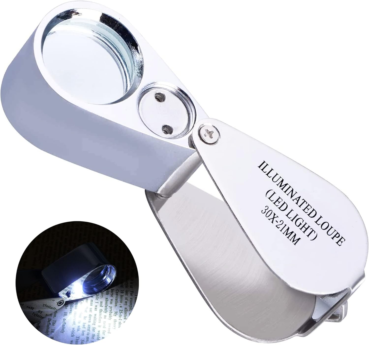 Amazon.com: Pineapple 30X Jewelers Loupe Magnifier with Light, Jewelry ...