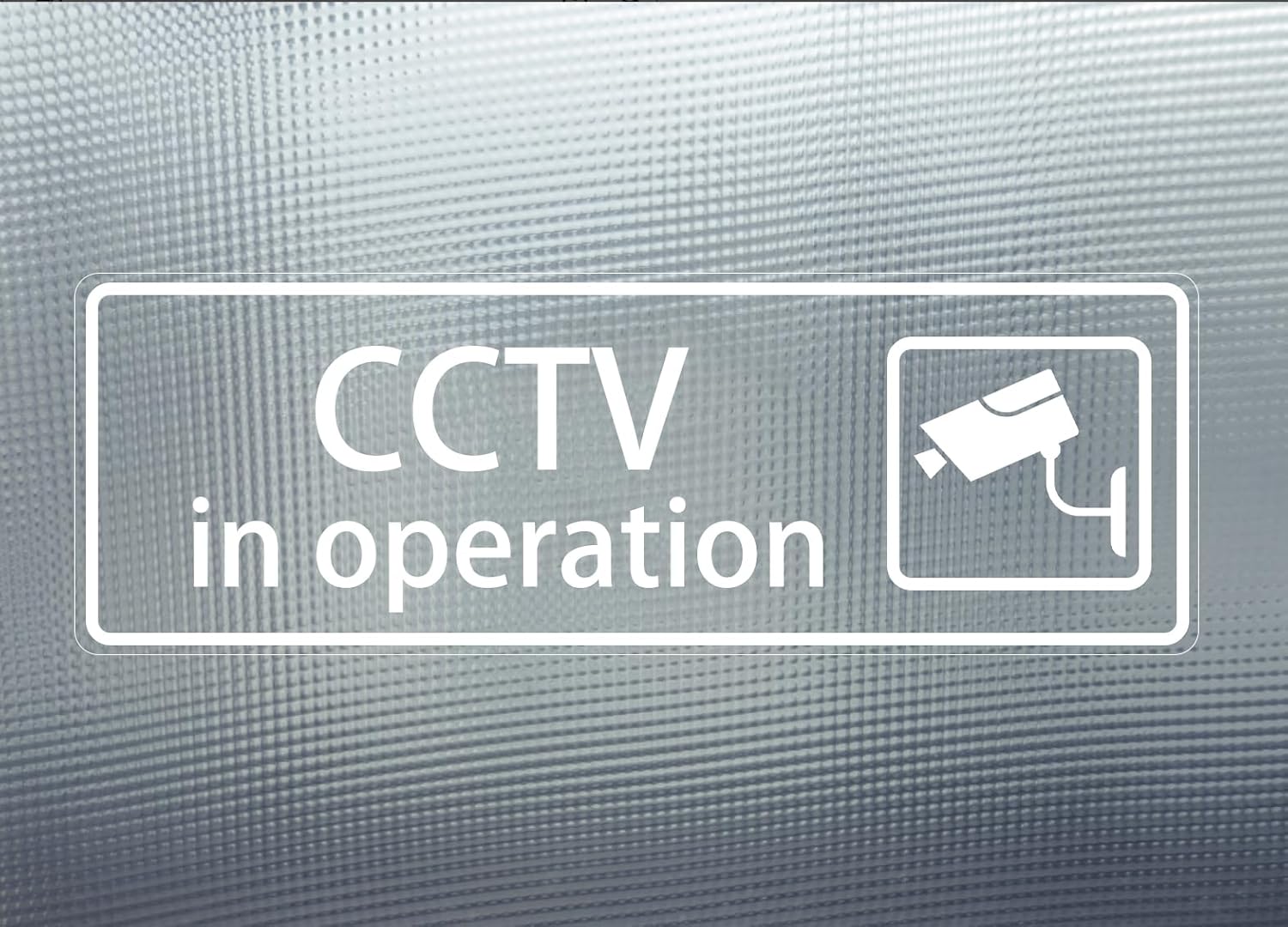CCTV in Operation Sign Sticker,10 pcs Video Surveillance Sticker Self ...