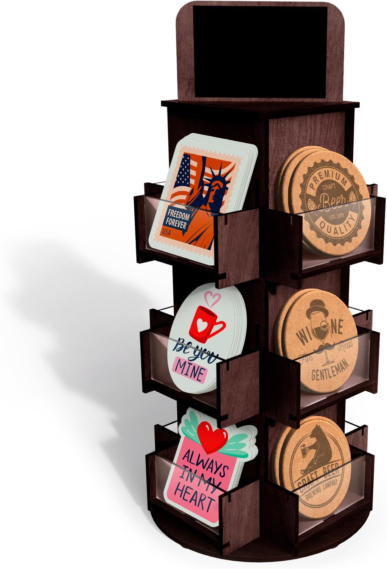 Amazon.com: Natheeph Rotating Display Stand Greeting Card Display ...