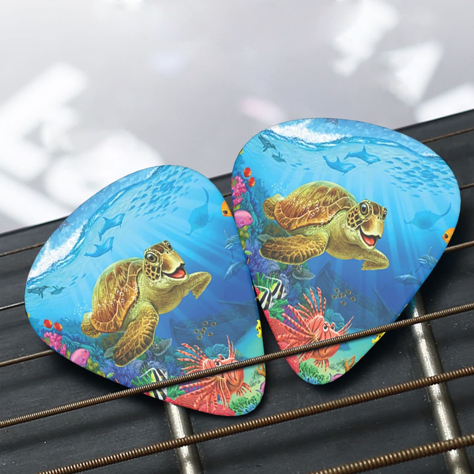 Snapklik.com : Sea Turtle Guitar Picks For Electric Guitar Kids Blue 12 ...