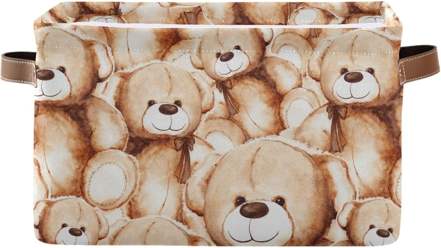 Amazon.com: Emelivor Lovely Teddy Bear Storage Basket Bins Sturdy Toy ...