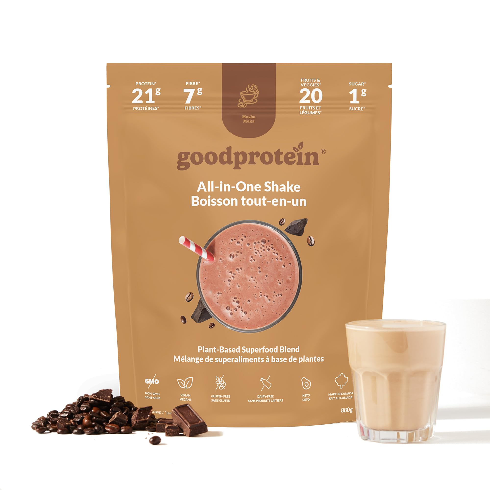 Good Protein Vegan Plant-based Protein Powder 100% Natural, Non-GMO ...