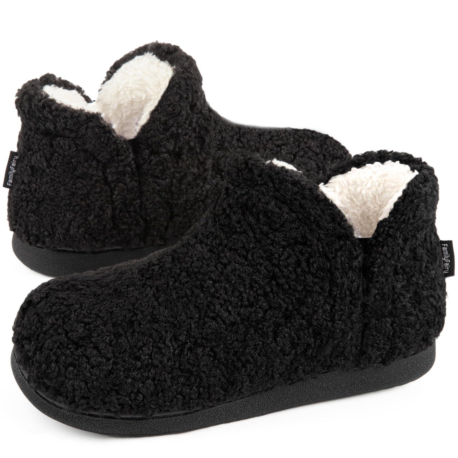 Amazon.com | FamilyFairy Bootie Slippers for Women Warm House Shoes ...