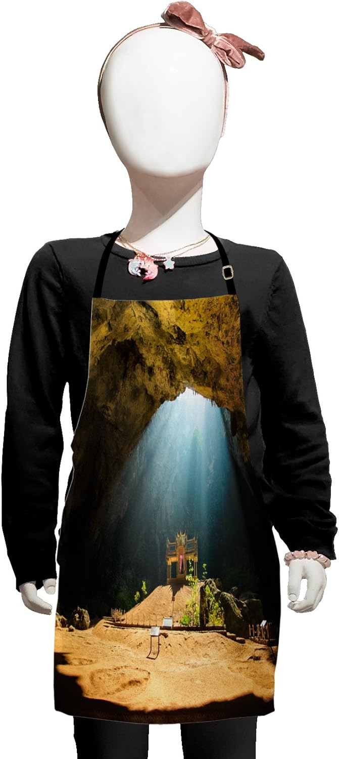 Amazon.com: Lunarable Natural Cave Apron, View from Inside of Buried ...