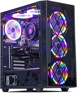 Amazon.com: MXZ Gaming PC Desktop Computer, AMD Ryzen 5 4500, GTX1660S ...