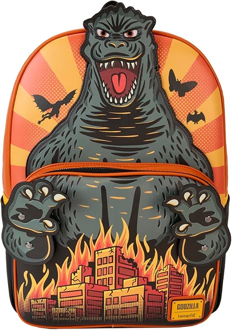 Amazon.com: Loungefly Toho Godzilla Full-Size Cosplay Backpack ...
