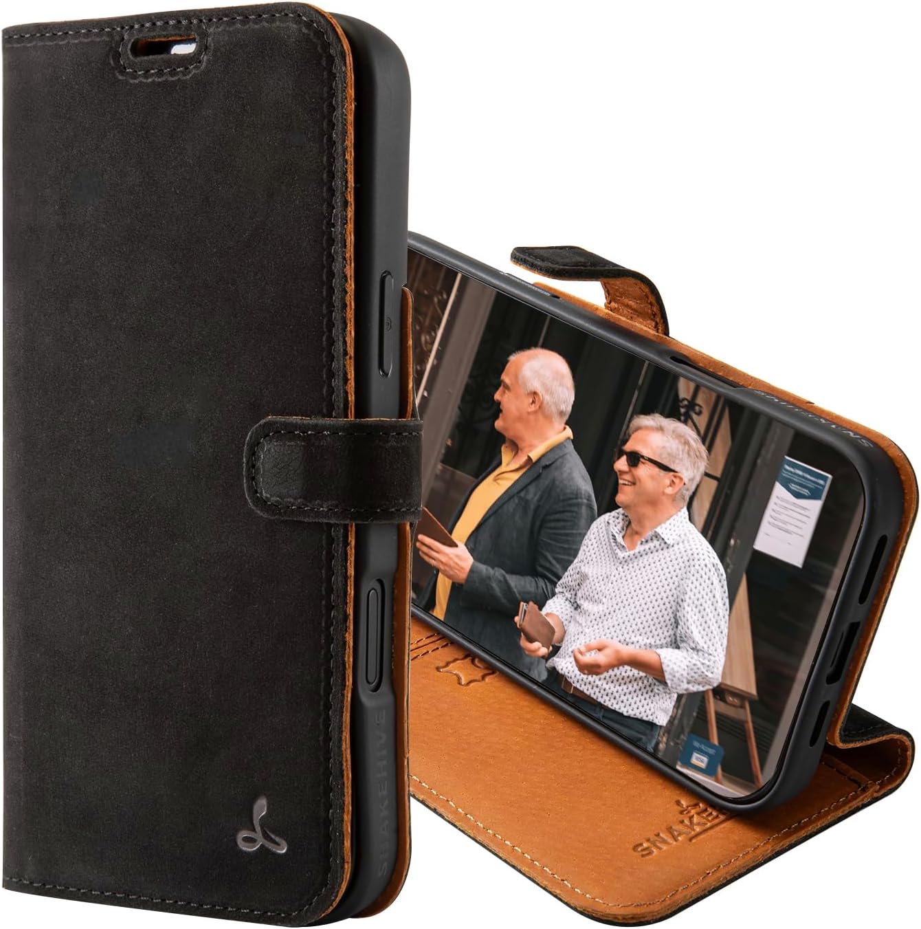 Amazon.com: Snakehive Leather Wallet for iPhone 16 Pro Max - Real ...