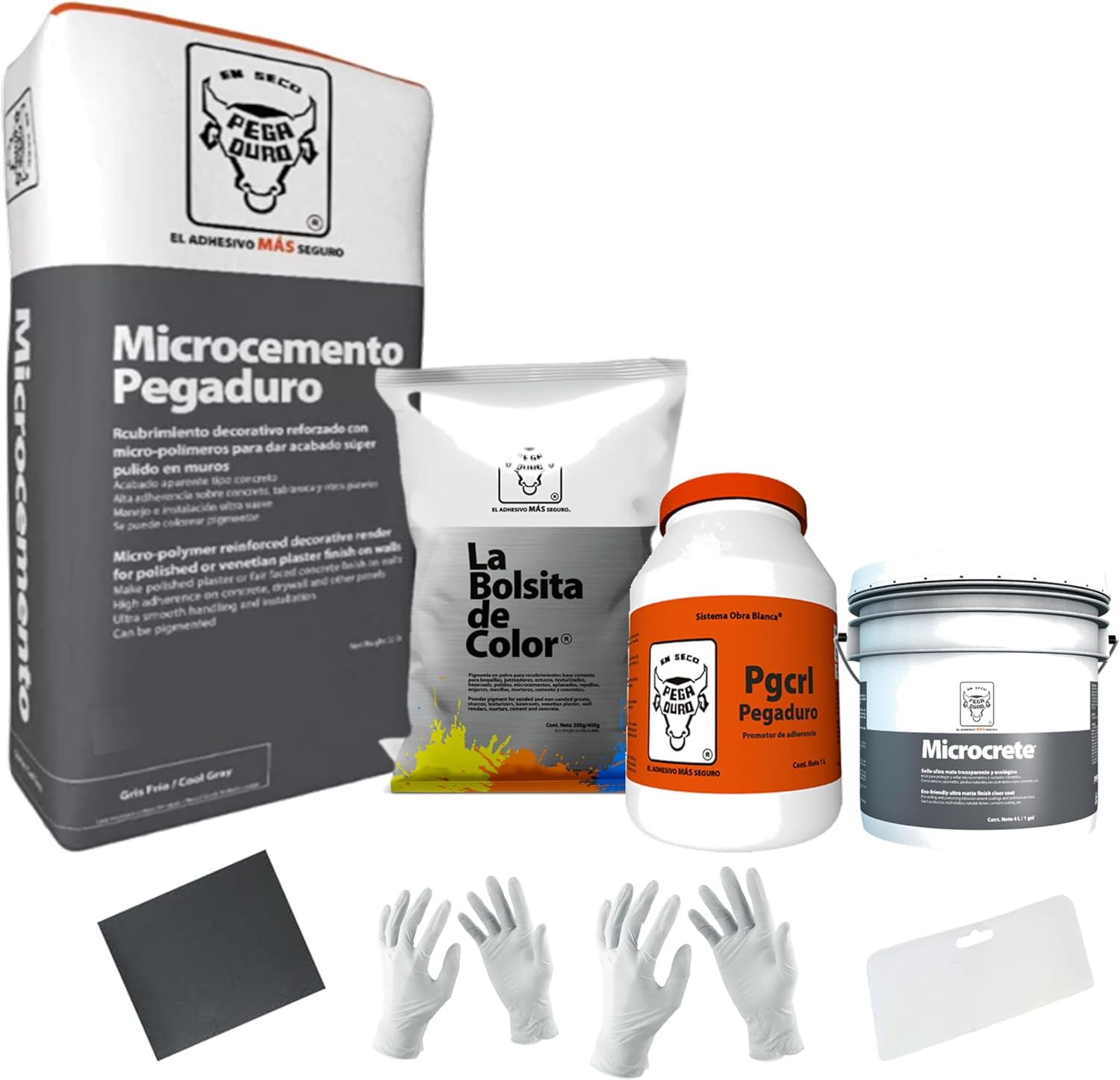 KIT MICROCEMENTO 12M2 - ACABADO DECORATIVO - COLORES : Amazon.com.mx: Herramientas y Mejoras del ...