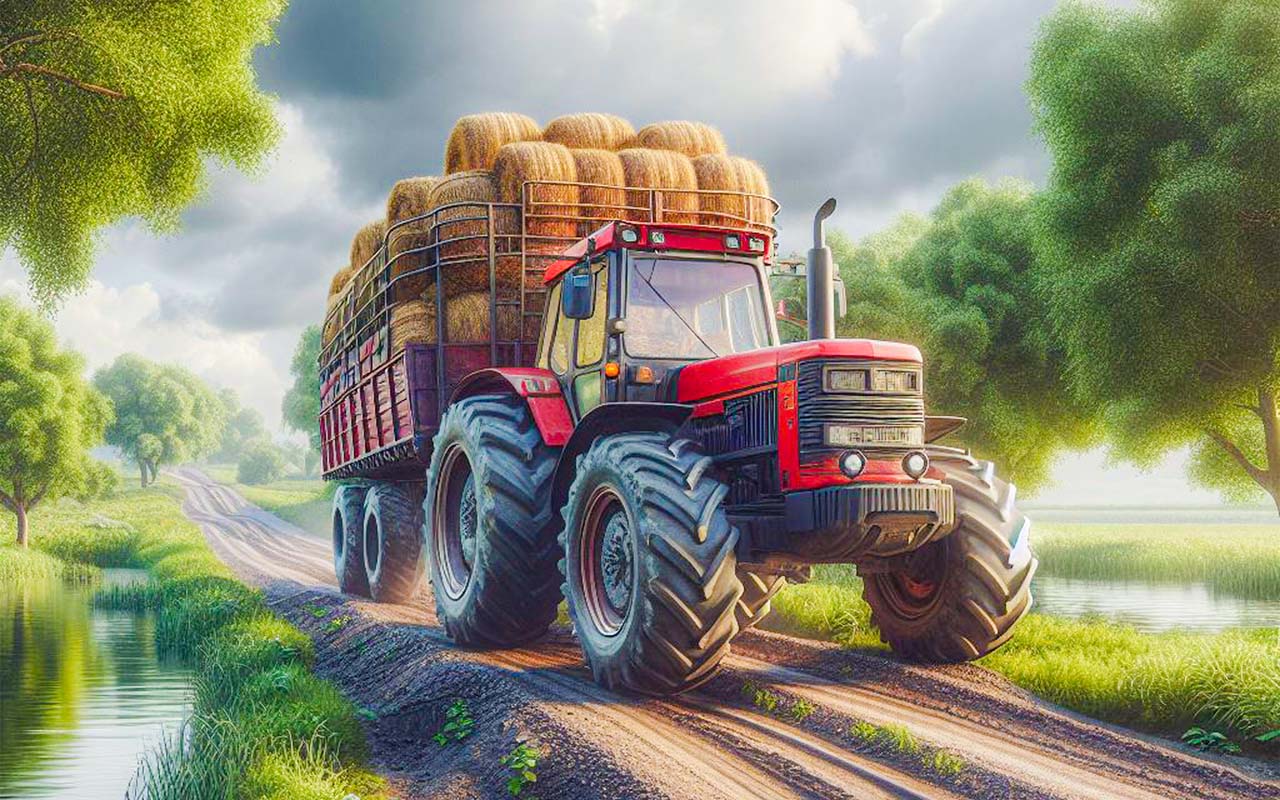 Cargo Tractor Trolley Game, Hill Tractor Trolley Simulator, Tractor ...