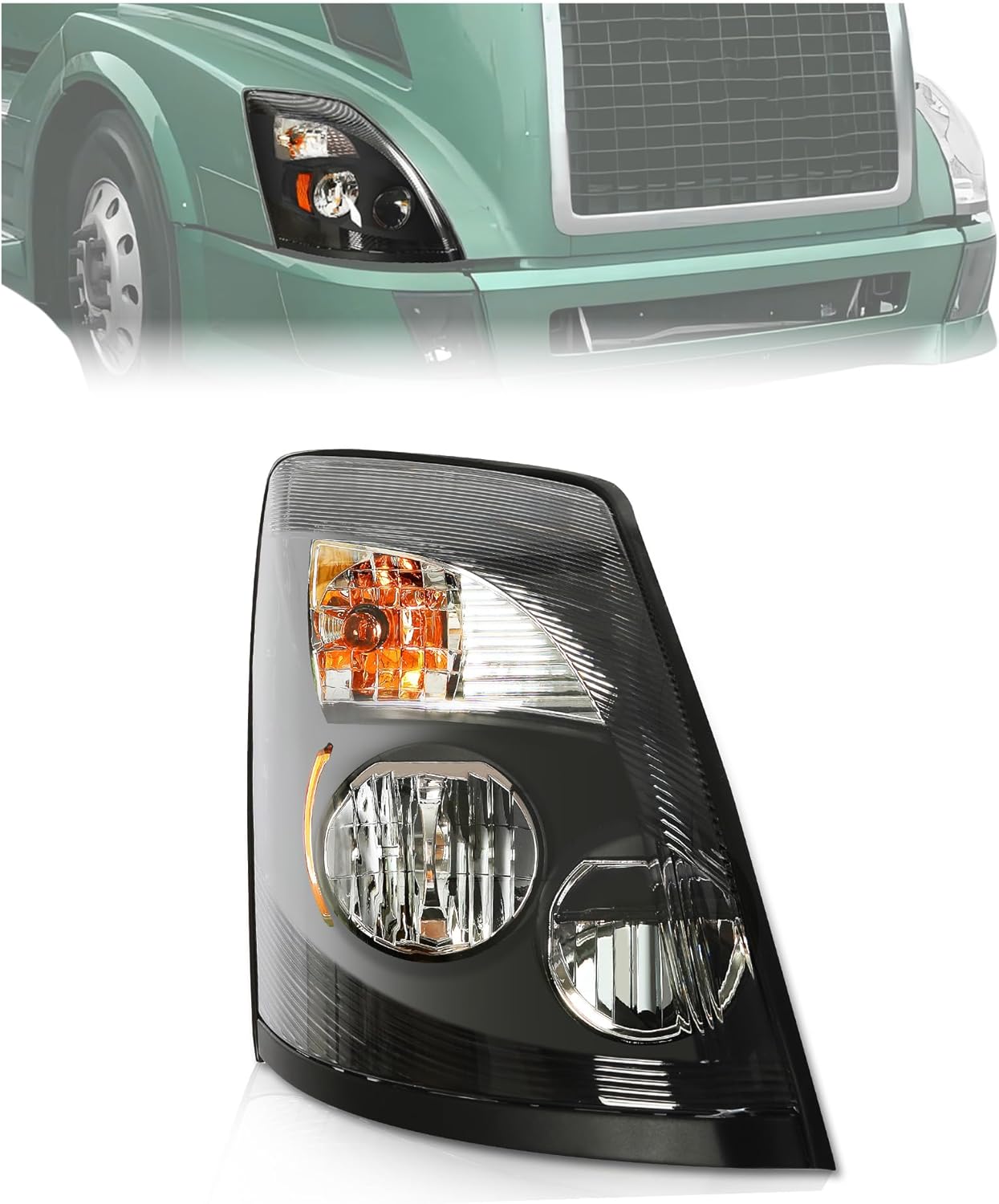 Amazon.com: KUAFU LED Headlight Right Compatible with 2004-2018 Volvo ...