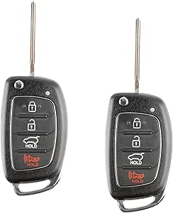 Amazon.com: 2x Remote Key Fob 4btn Flip for Hyundai Tucson (TQ8-RKE ...