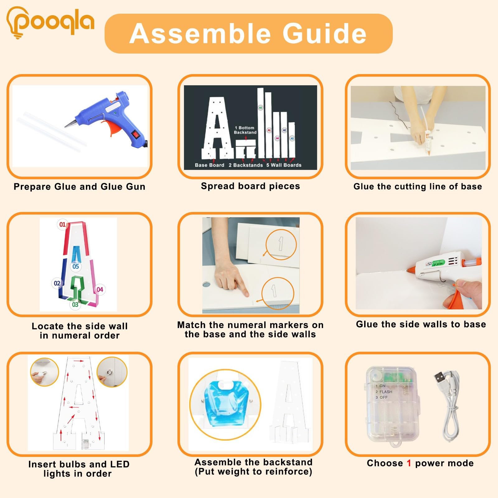 Snapklik.com : 4 FT Marquee Light Up Letters, Marquee Letter Lights 4 ...