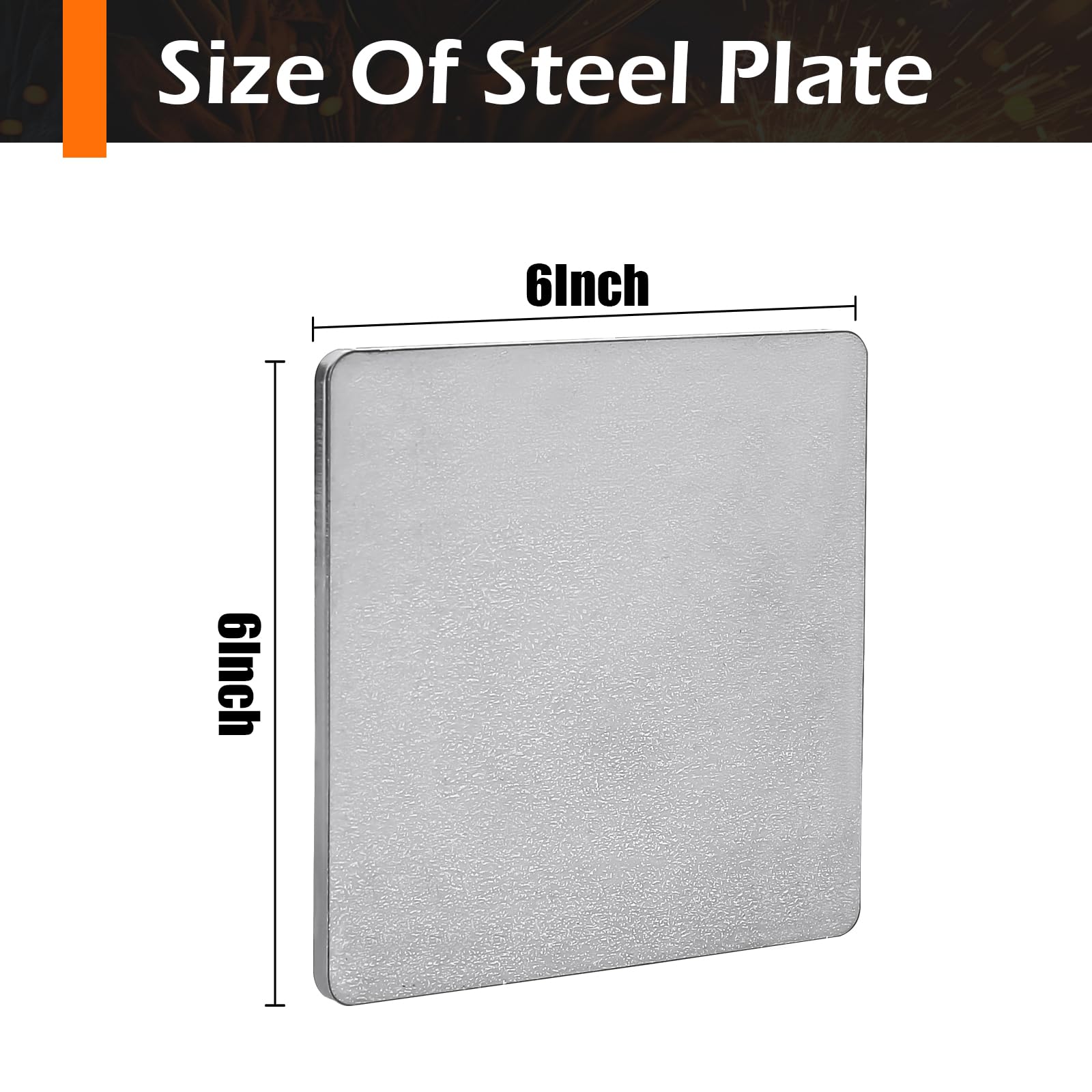 6x6 Inch Metal Sheets 4-Pack Hot Rolled Steel Plates | 6x6 Inch 2mm ...