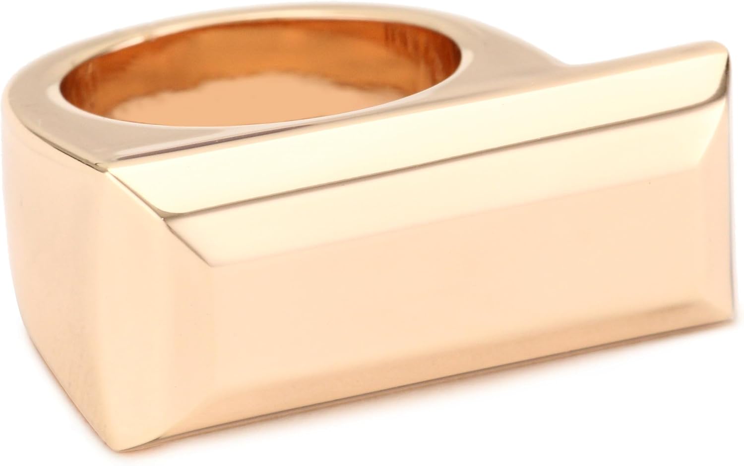 Amazon.com: Trina Turk "Modern" Rose Colored Ingot Ring, Size 7 ...