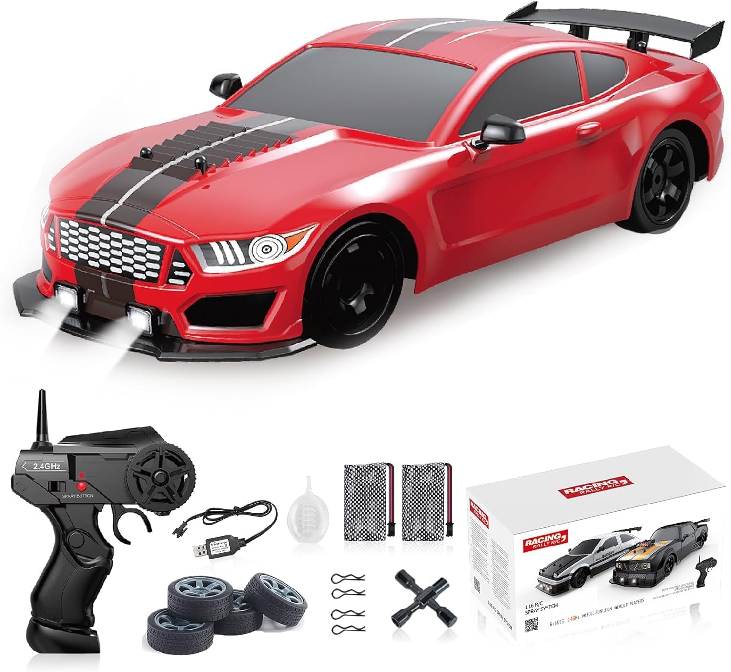 Remote Control Car RC Drift Car 1:16 Scale 4WD 18KM/H High Speed Model ...