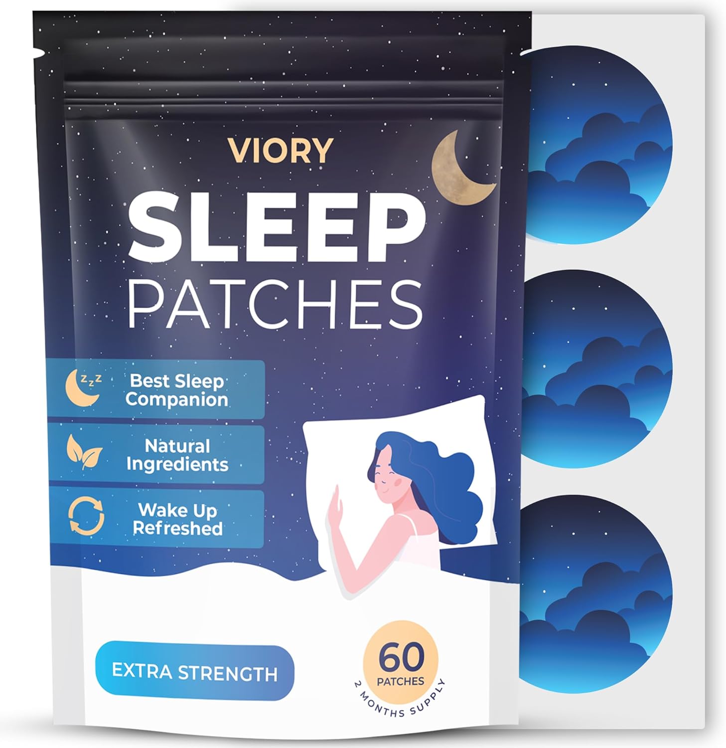 Amazon.com: VIORY Sleep Patches for Adults Extra Strength | Easy-to ...