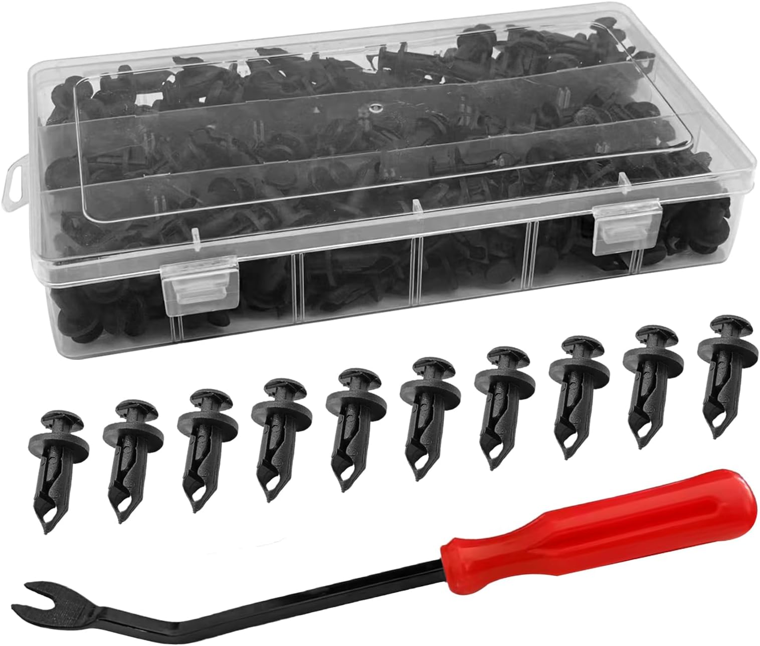 Amazon.com: 200PCS Nylon Fender Fastener Rivet Push Clips Fender Push ...