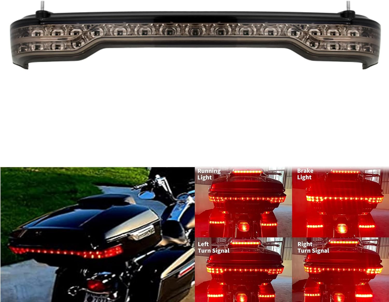 Amazon.com: HCmotorku LED King Tour Pack Brake Turn Tail Light Fit for ...