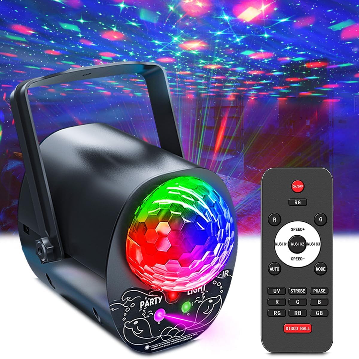 Amazon.com: Party Lights Disco Light,Disco Ball Light with Multiple ...