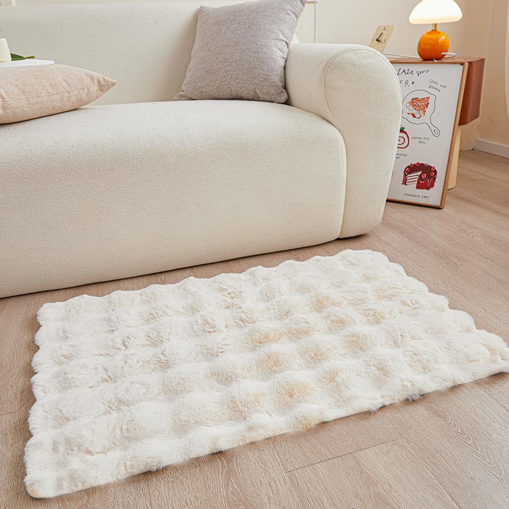 Amazon.com: White Rabbit Plush Area Rug for Bedroom Living Room Sofa,2 ...