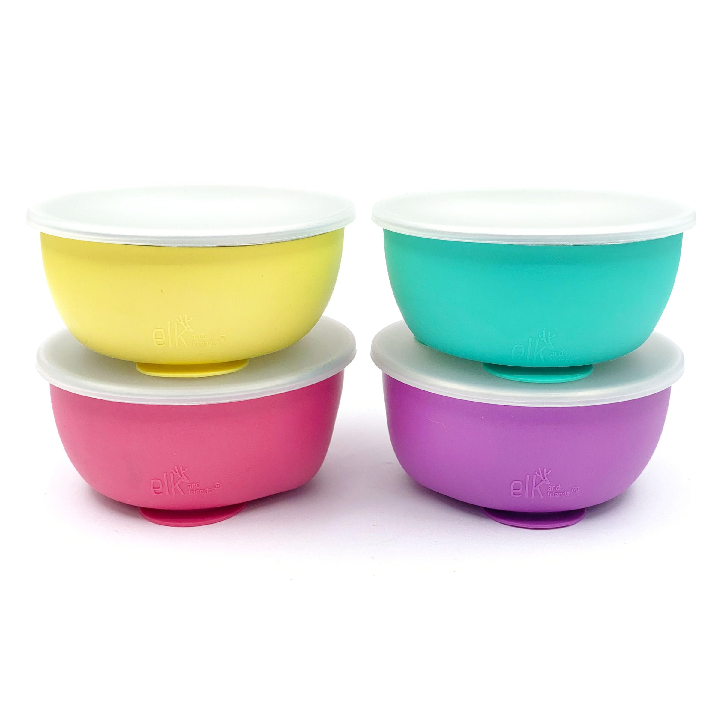 Amazon.com: Elk and Friends Stainless Steel Bowls with Silicone Sleeve ...