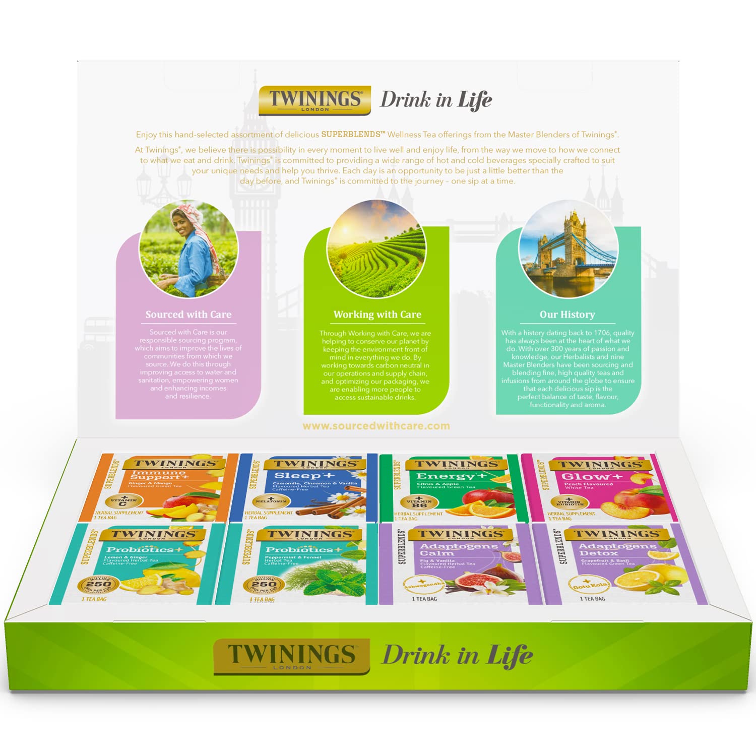 Amazon.com : Twinings Tea Self Care Wellness Variety Gift Box Sampler ...