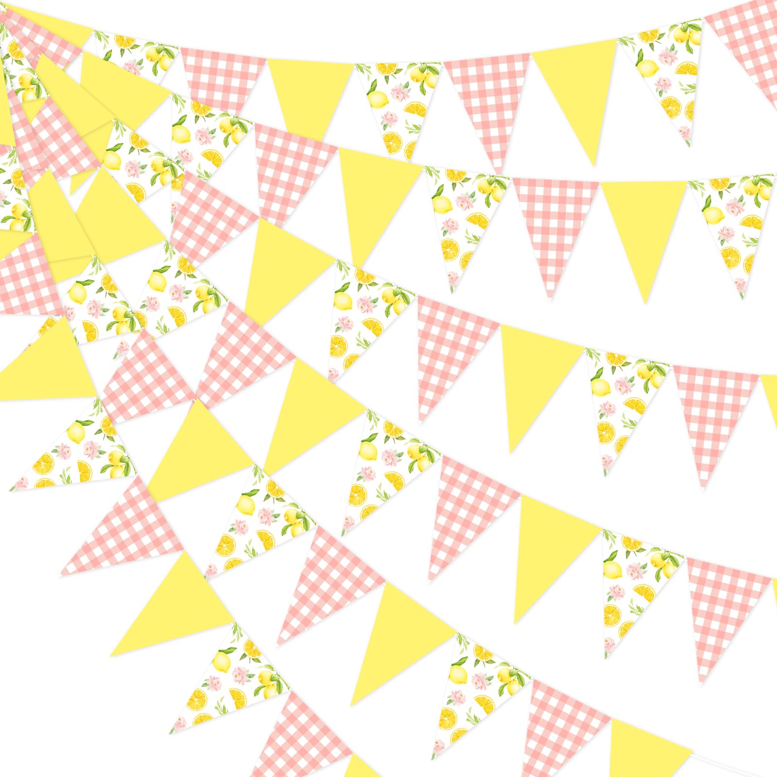 Amazon.com: Lemon Party Decorations - 3PCS Lemon Bunting Banners, Pink ...