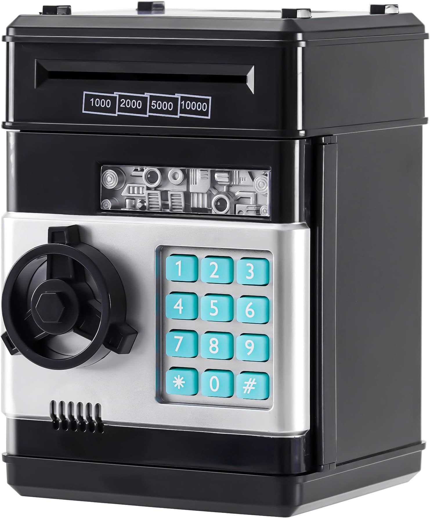 Amazon.com: Pink Piggy Bank for Kids with Password Code Lock and Auto ...