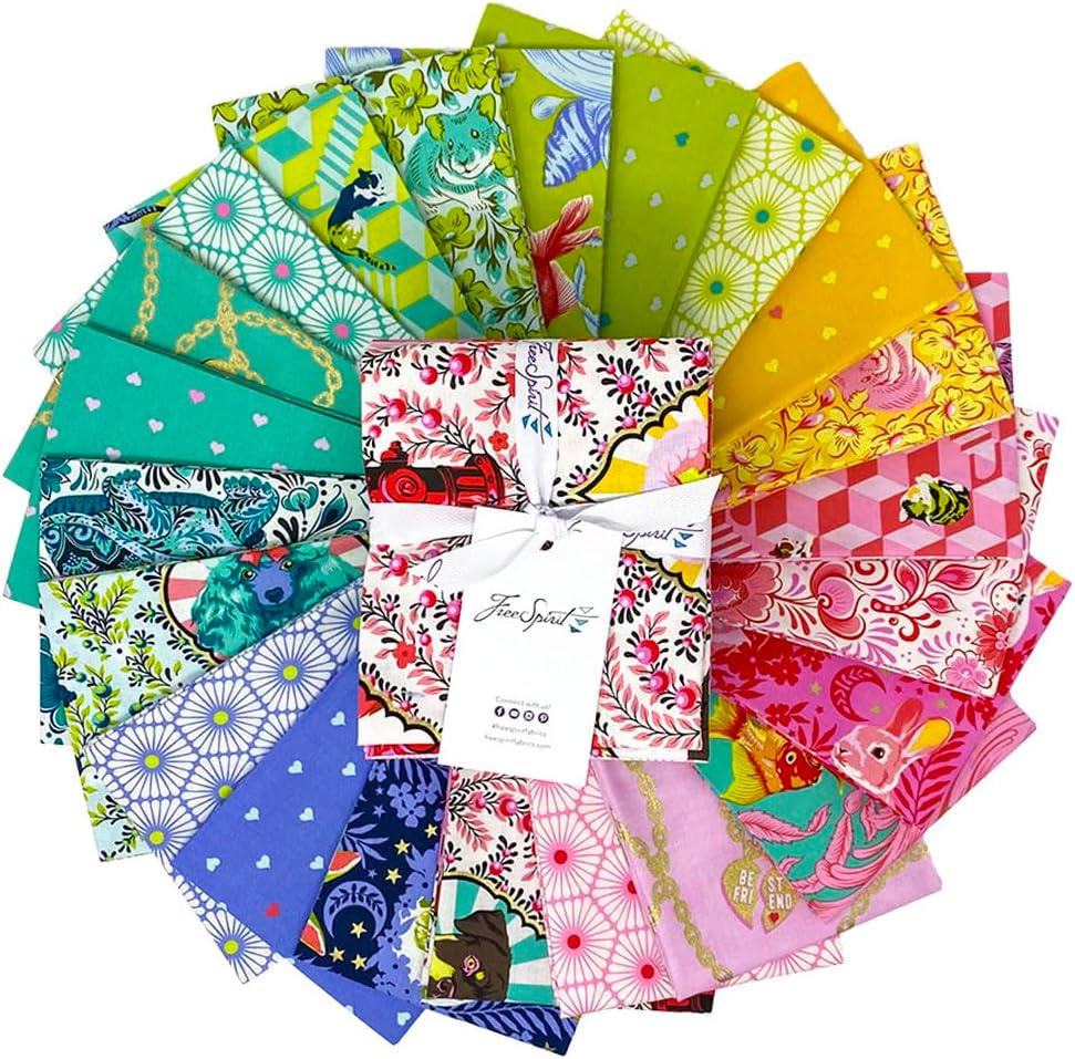 Amazon.com: Besties Fat Quarter Bundle (22 Pieces) by Tula Pink for ...