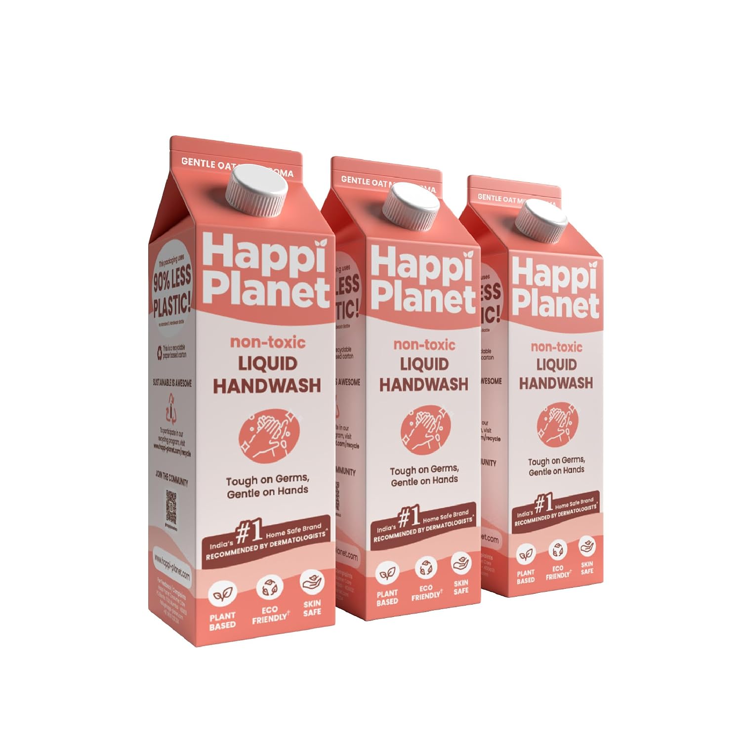 Happi Planet | Organic Liquid Handwash Refill | 3L | Oat Milk Fragrance ...