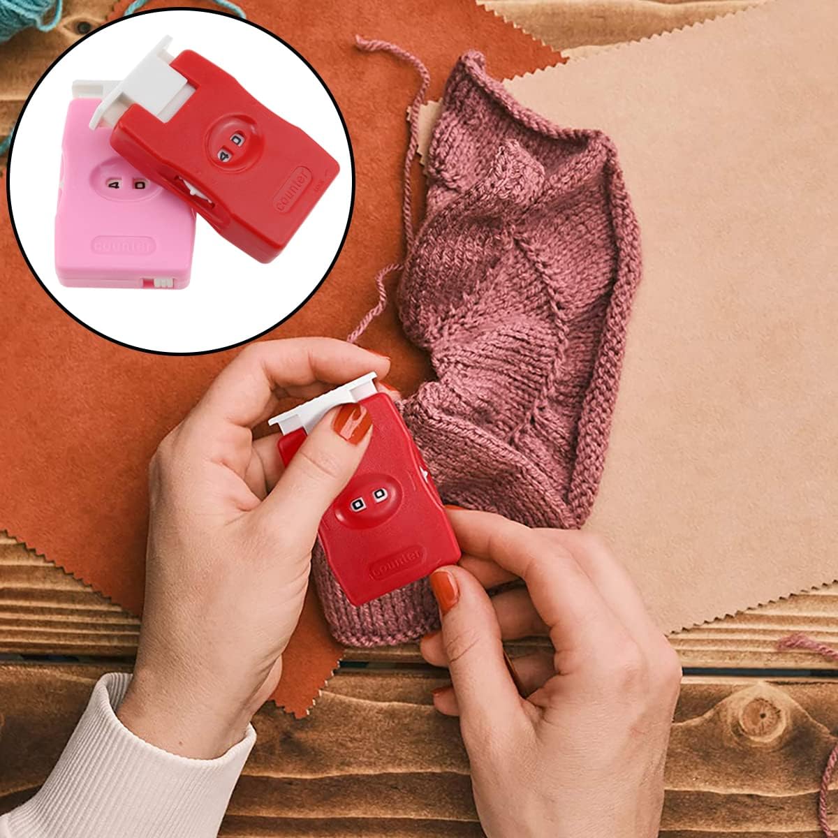 AYLIFU Contador de punto 2 juegos de mini contador de ganchillo ...