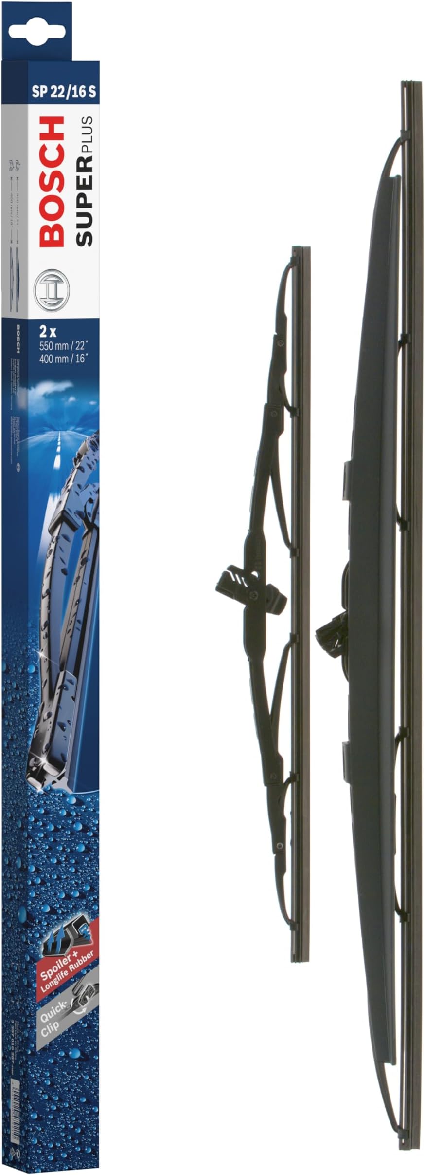 Bosch Wiper Blade Rear H250, Length: 250mm – Rear Wiper Blade,Black ...