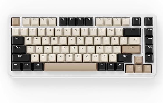 ATTACK SHARK M86 82 Keys Wireless Mechanical Keyboard, 75% Gasket Hot ...