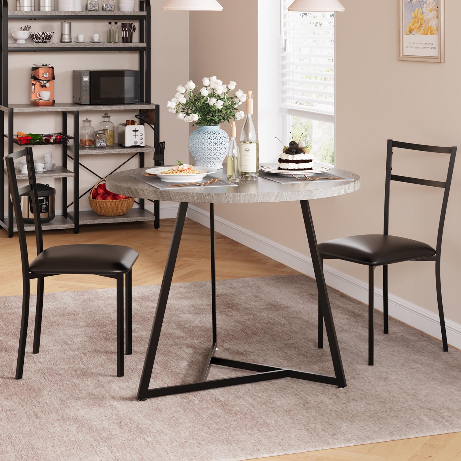 Amazon.com - Fancihabor Dining Table Set for 2, Kitchen Table and ...