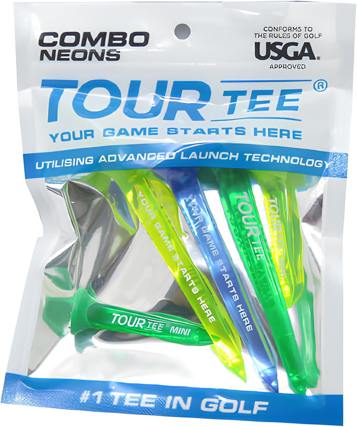 Amazon | TOUR TEE COMBO NEONS BLUE ツアーティー コンボ ネオンブルー T-490(570) 5本入り ...