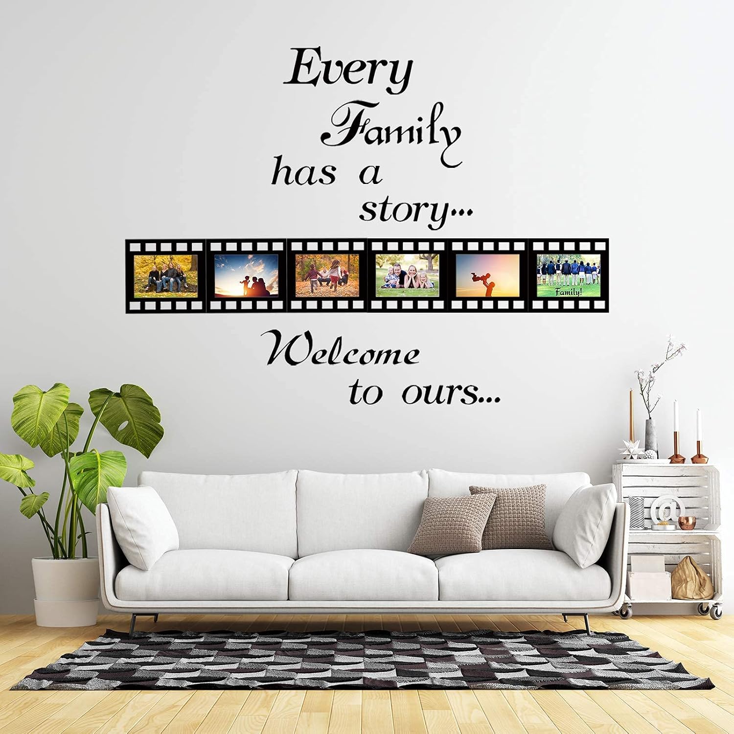 Amazon.com: Every Family Has a Story,Wall Stickers for Living Room ...