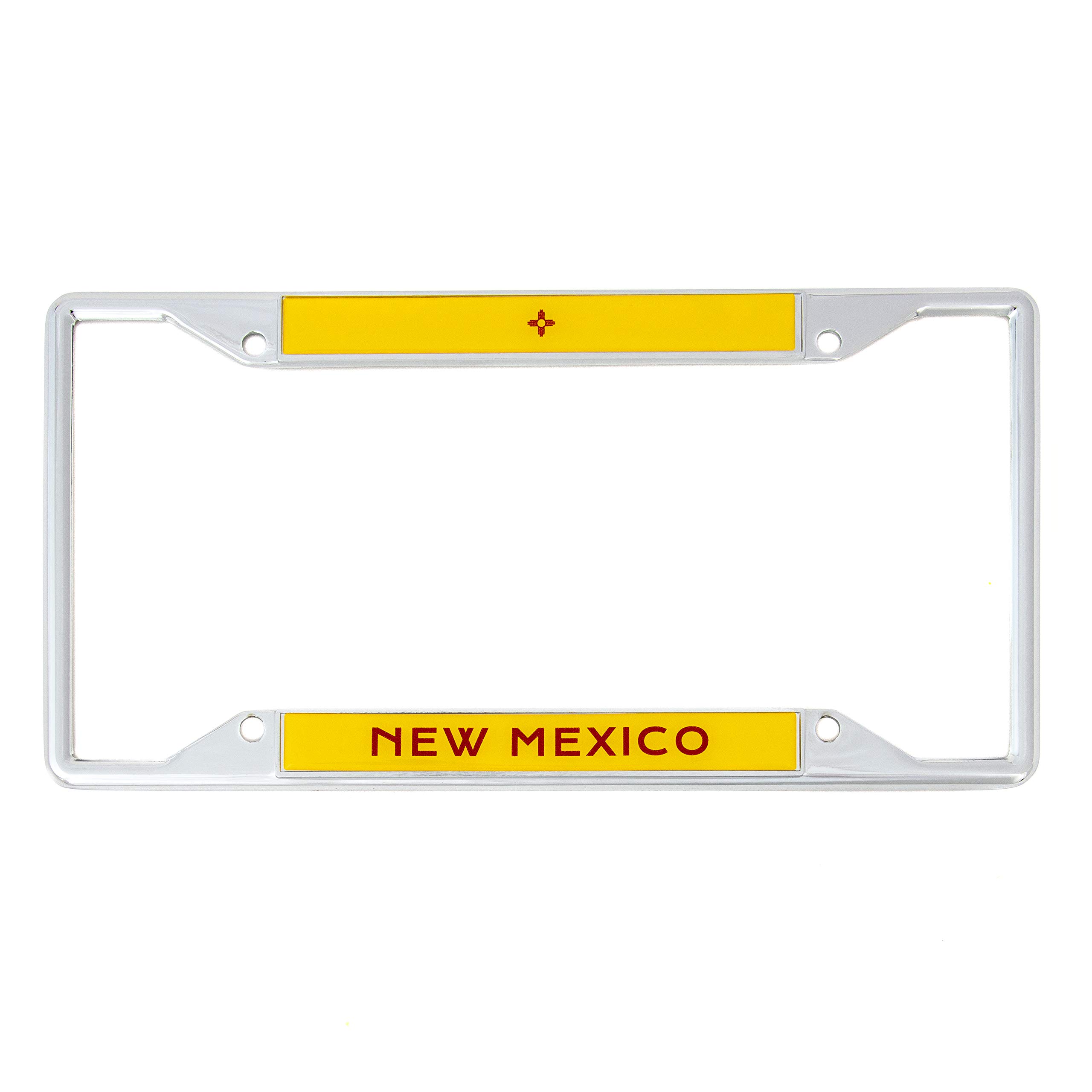 Amazon.com: Desert Cactus State of New Mexico Flag License Plate Frame ...