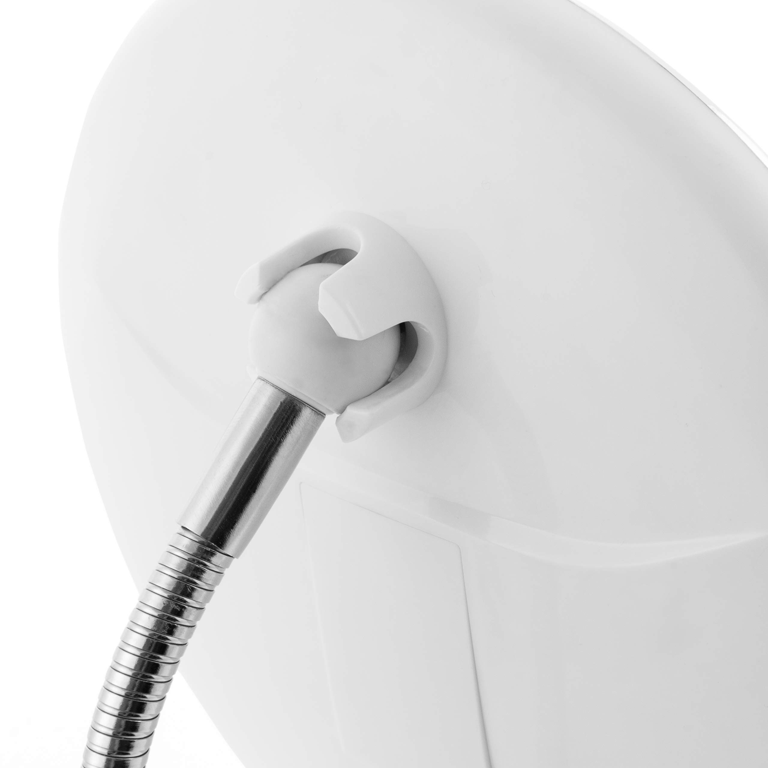 Lighted Mirror With Suction And Arm Extension Lighted Wall Mount