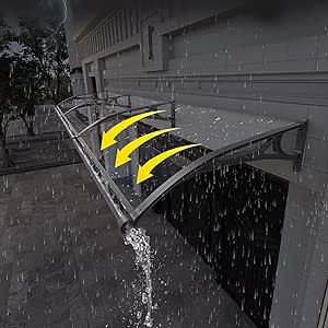 Polycarbonate Door Canopy Transparent Window Rain Shelter Cover Roofing ...