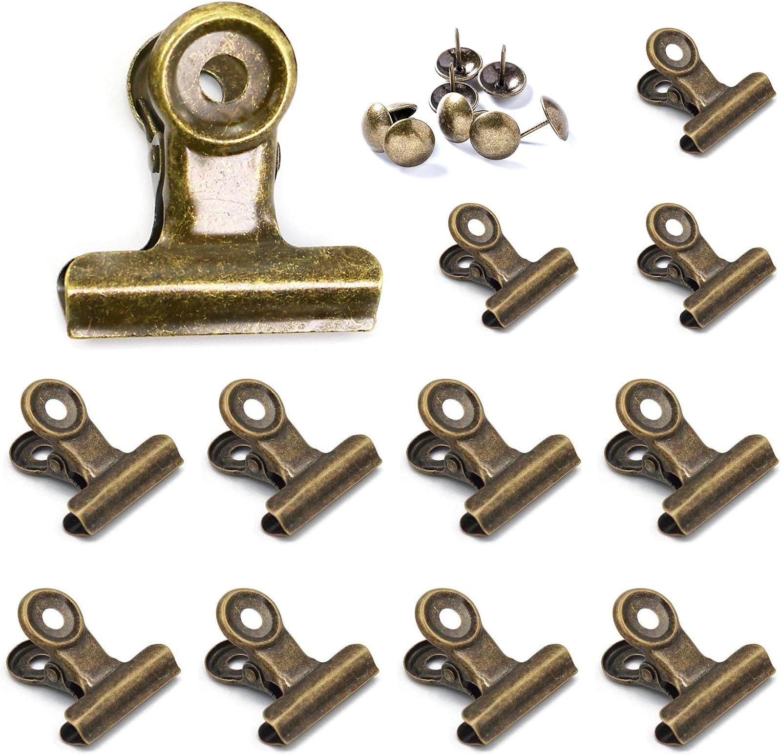 Amazon.com : IBAIZE 10 Packs of Metal Bulldog Clips Stainless Steel ...