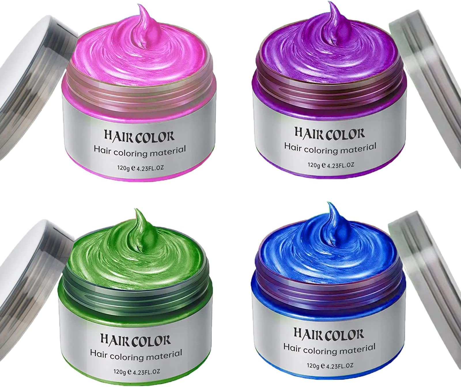 Amazon.com : Temporary Hair Color Dye for Girls Kids, Hair Wax Color ...
