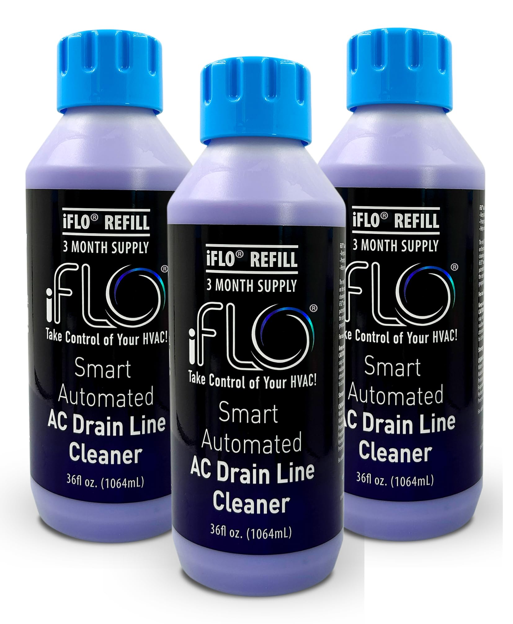 Amazon.com: iFLO® Smart Automated A/C Drain Line Cleaner Cartridge, 3 Month Supply, Includes 3 ...
