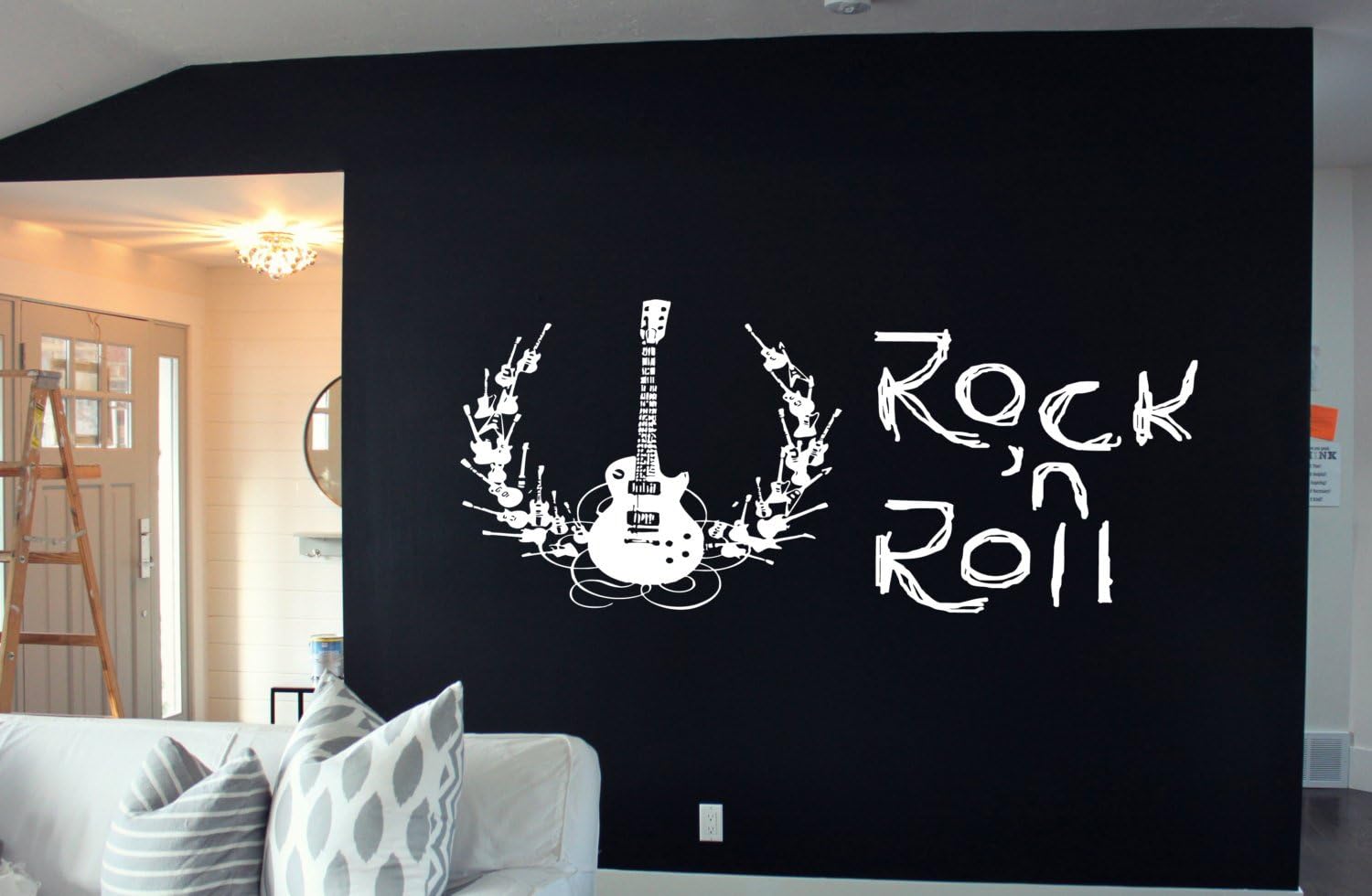 Amazon.com: Rock'n'roll Decal Rock'n'roll Sticker R'n'r Guitar Decal ...