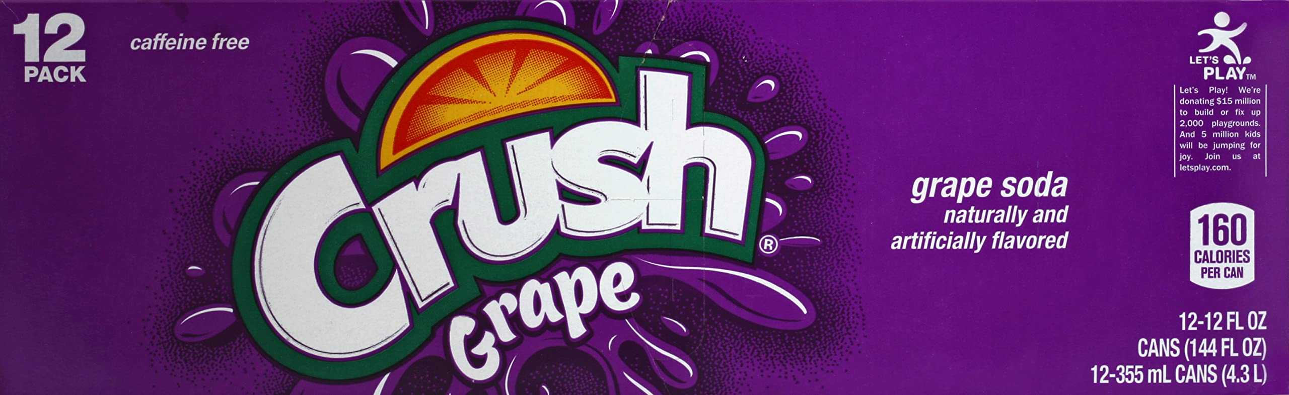 Grape Crush Soda Logo Calories In Crush Soda Grape Soda (Can) And